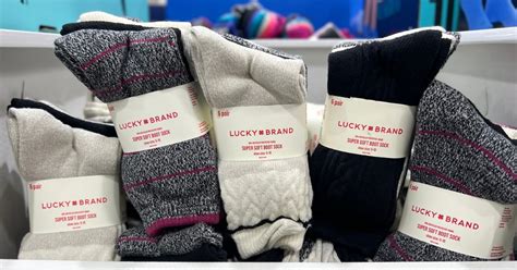 Lucky Brand Super Soft Boot Socks 6 Pack Only 699 At Costco Hip2save