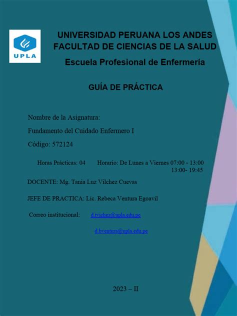 Guía De Practica N°02 Fundamento Lic Rebeca Ventura Egoavil Pdf
