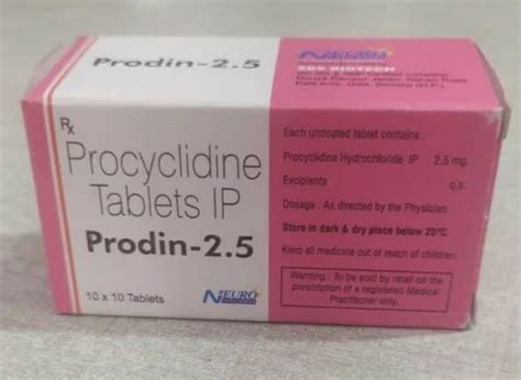25mg Procyclidine Tablets At ₹ 27stripe Urdu Bazar Bhagalpur Id