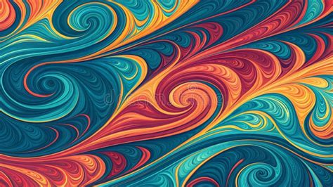 Vibrant Abstract Swirl Art Energetic Flow And Movement In Mesmerizing Patterns Ai Generated