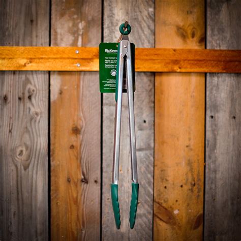 Big Green Egg Rvs Silicone Tipped Bbq Tang 40 Cm Black And Blue Bbq