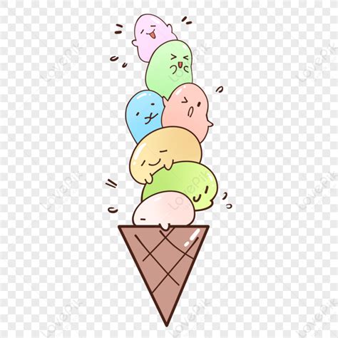 만화 아이스크림 일러스트장난큐핏선물 Png 일러스트 무료 다운로드 Lovepik