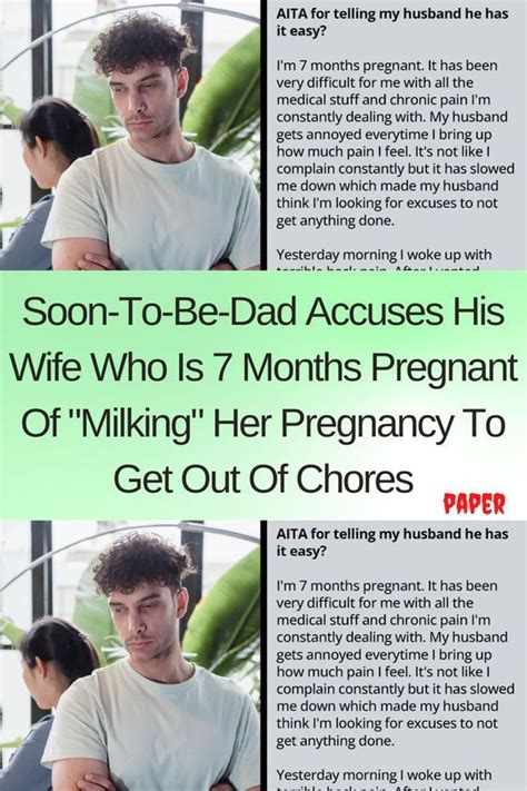 Soon To Be Dad Accuses His Wife Who Is 7 Months Pregnant Of Milking Her