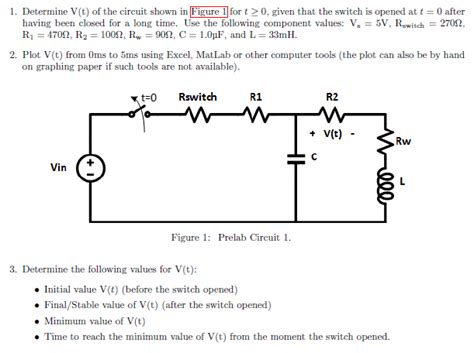 Solved Determine V T Of The Circuit Shown In Figure For T Chegg