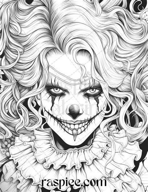 Printable Scary Clown Coloring Pages 26 Evil Clowns Coloring Pages