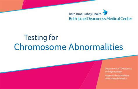 PDF Testing For Chromosome Abnormalities Sex Chromosome