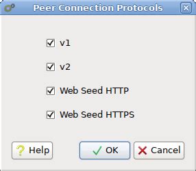 Peer Connection Protocols Tixati