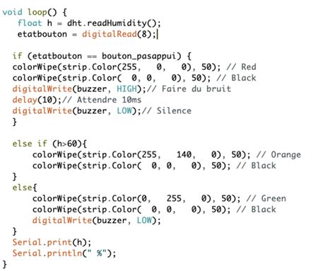 Explication Du Code Arduino Câblage Oui Are Makers