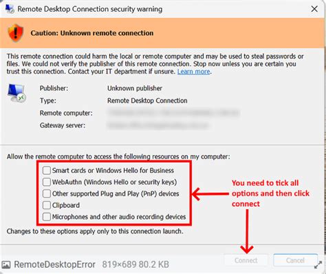 New Remote Desktop Security Warning In Windows What It Is And What To