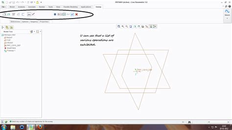 sweep command in creo parametric 1 0 grabcad tutorials