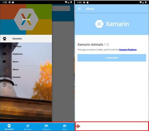 Xamarinforms How To Show The Tabbar In The About Page Stack Overflow