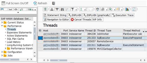 how to terminate kill session in sap hana