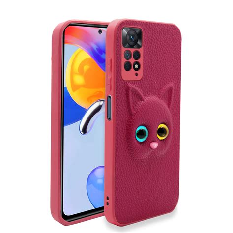 Pikkme Mi Redmi Note 11 Note 11s Back Cover For Girls Cute Cat