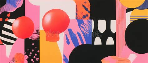 Exploring Playful Colors And Asymmetrical Patterns In Modern Abstract