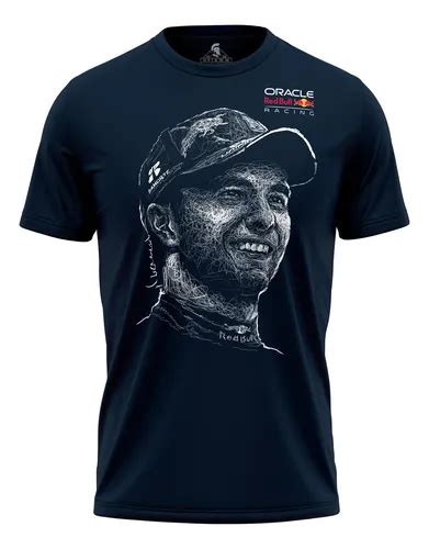 Playera F1 Sergio Checo Pérez Rb Sketch Dibujo Meses Sin Interés