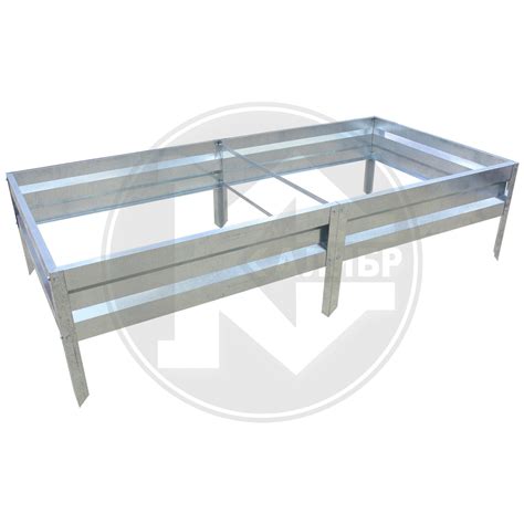 Грядка садовая оцинкованная Калибр 0,5x2000x1000x250 мм - Калибр