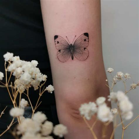 Butterfly Flower Tattoo Design