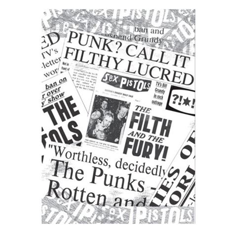 Sex Pistols Newspaper Postcard Eyesore Merch
