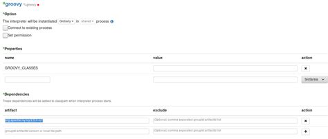 Apache Zeppelin How To Manage Dependencies For Groovy Interpreter