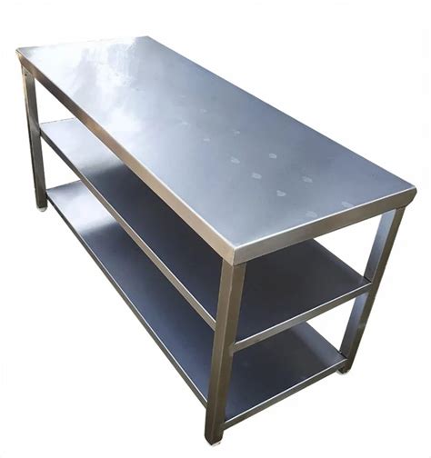 Rectangular Polished Stainless Steel Table For Kitchen At ₹ 20000 Piece In Basti
