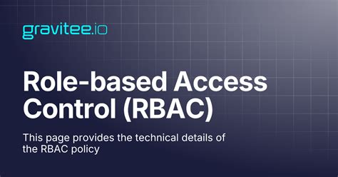 Role Based Access Control Rbac Gravitee Documentation
