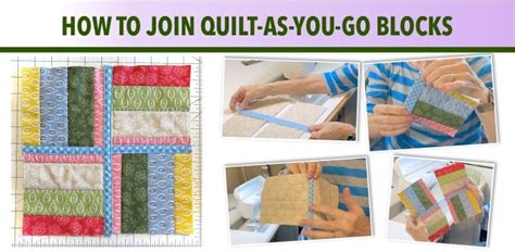 How To Join Quilt As You Go Blocks Tulip Square Patterns For Useful Quilted Goods