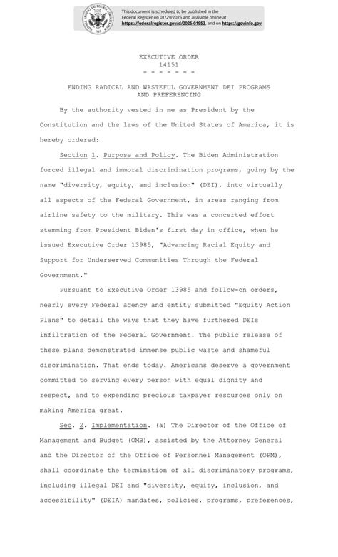 Executive Order 14151