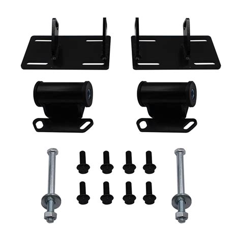 Full Engine Mount Adapter Plates Urethane Swap Kit Compatible With Gmc