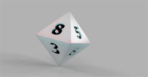 8 Sided Dice By Lettdesign Download Free Stl Model