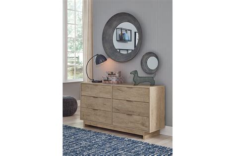 Oliah Natural Dresser Bien Home Furniture And Electronics