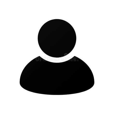 Single Person Icon User Profile Symbol Vector Human Sign Man Avatar