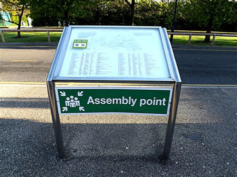 Assembly Point And Map © Geographer Geograph Britain And Ireland