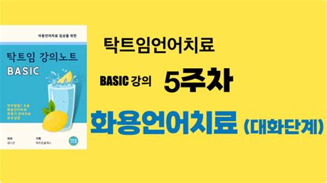 Basic5 화용언어치료대화단계