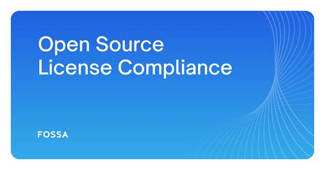 Open Source License Compliance Management Fossa