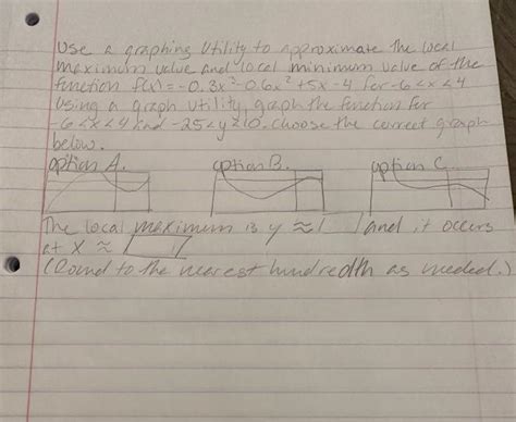 solved use a graphing utility to approximate the oeal