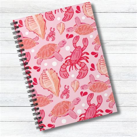 Preppy Notebook Etsy