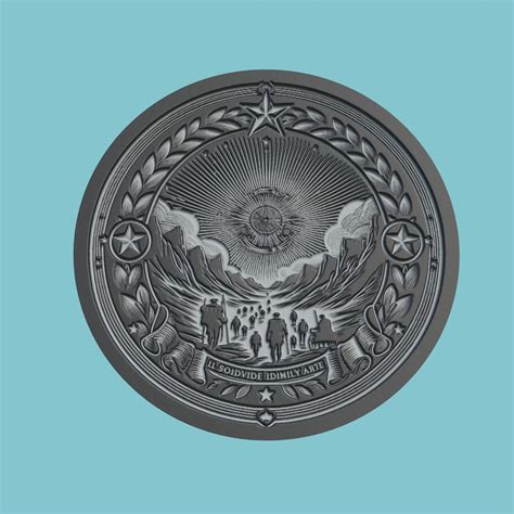 3d file paths of glory movie medallion paths of glory 3d model stl obj