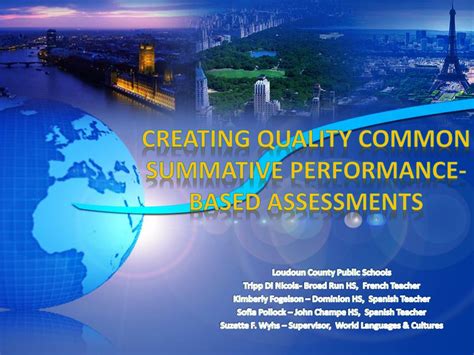 Ppt Creating Quality Common Summative Performance Based Assessments