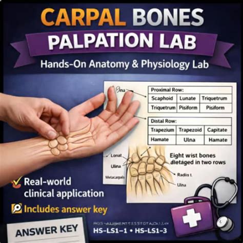 Carpal Bones Palpation Lab Activity Hands On Anatomy And Physiology