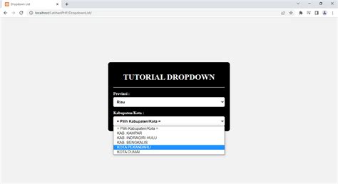 Tutorial Menampilkan Dropdown List Bertingkat Menggunakan PHP MySQL Dan Ajax Blog Belajar Official