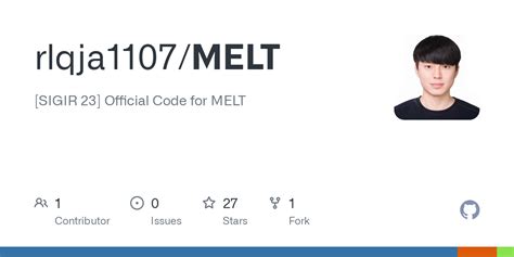 GitHub Rlqja MELT SIGIR Official Code For MELT