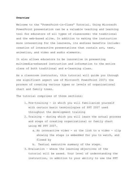 powerpoint assignment example