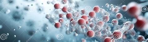 Abstract Representation Of Molecular Structures In A Digital Style Showcasing Vibrant Colors