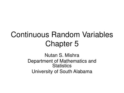 Ppt Continuous Random Variables Chapter 5 Powerpoint Presentation