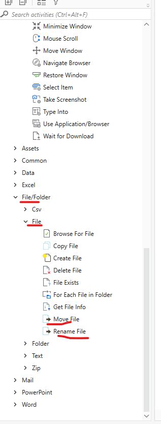 Rename File Or Folder Activity Missing StudioX UiPath Community Forum
