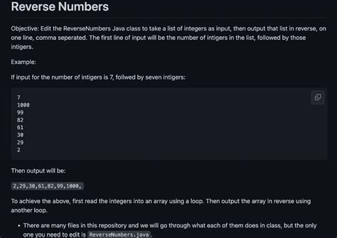 Solved Reverse Numbers Objective Edit The Reversenumbers Chegg