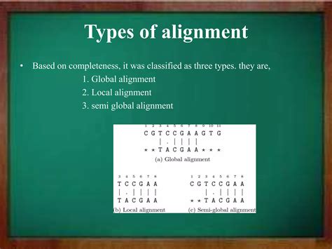 Sequence Alignment Global Vs Local Pptx
