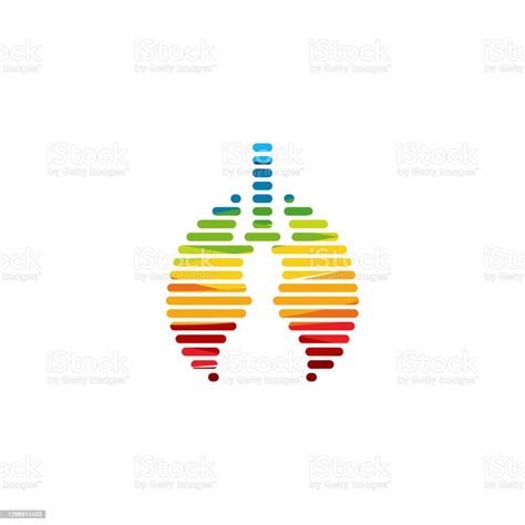 폐 색상 로고 디자인 컨셉 벡터 다채로운 현대 폐 건강 관리 로고 템플릿 개념에 대한 스톡 벡터 아트 및 기타 이미지 개념 개성 개념 건강 진단 Istock