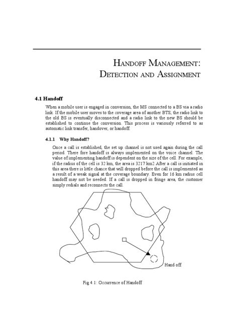 Handoff Management Pdf Computer Network Wireless