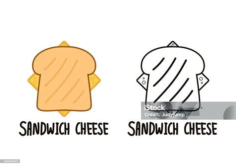 샌드위치 치즈 로고 디자인 빵 벡터입니다 샌드위치 로고 굽기에 대한 스톡 벡터 아트 및 기타 이미지 굽기 낙서 드로잉 녹기 Istock